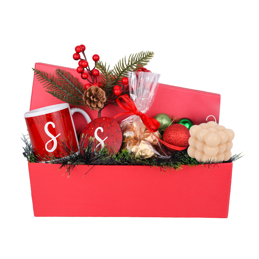 Customized Cherry Christmas Gift Box - The Giftery
